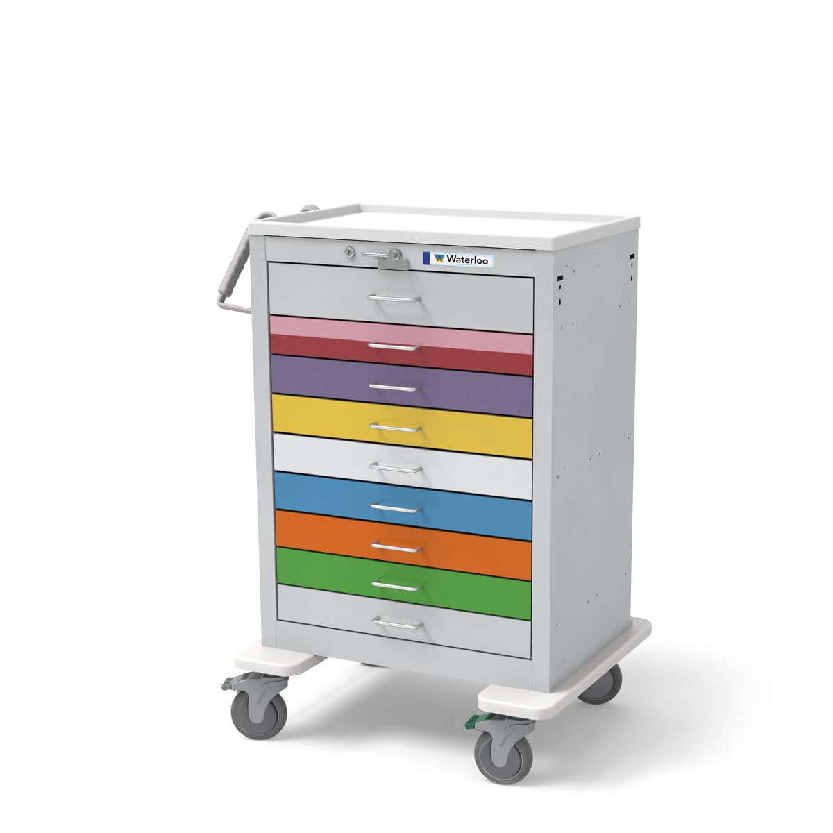 Emergency trolley - UXGLU-9PEDS - Waterloo Healthcare - with CPR board ...