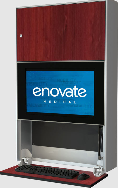 Medical computer workstation - e750 Lite - Enovate - wall-mounted ...