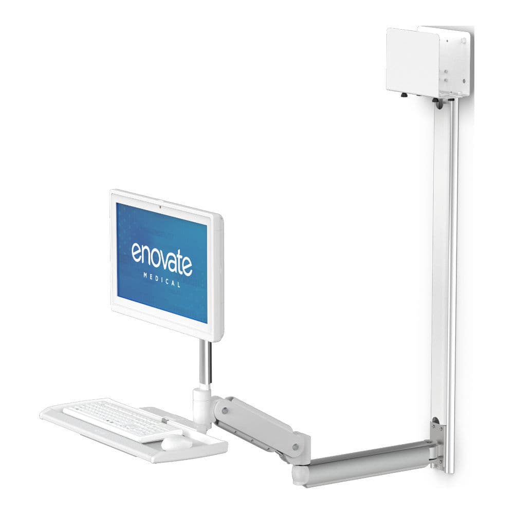 Medical computer workstation - Enovate - wall-mounted