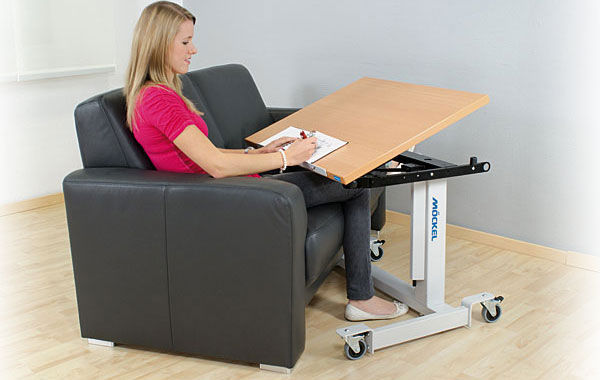 Ergotherapy table on casters - ergo EP 2 - Möckel Feinmechanik - height ...