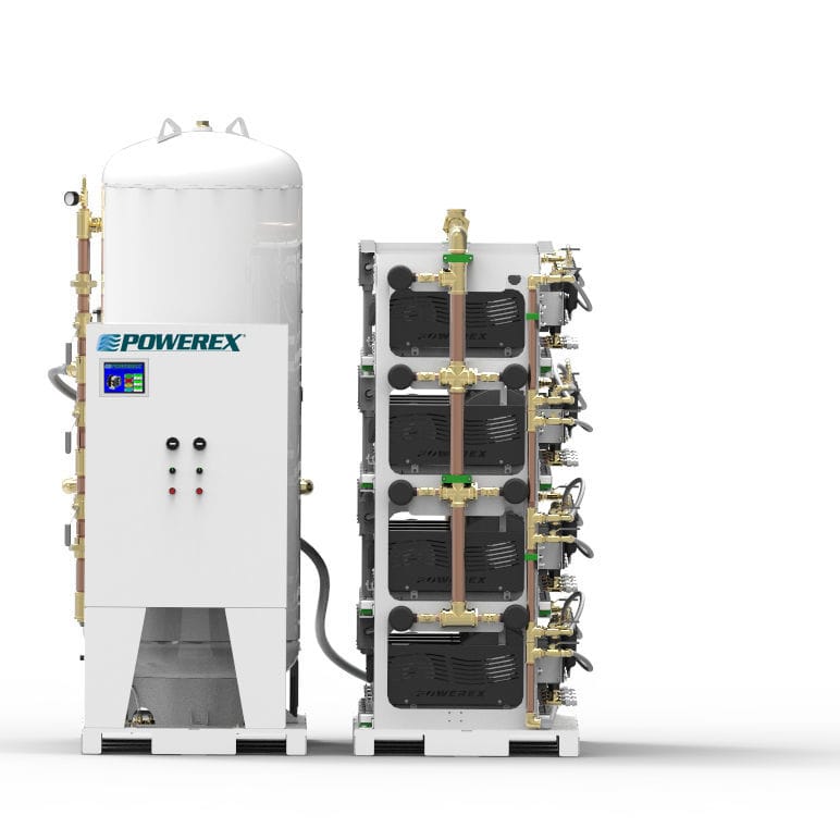 Medical air compression system - MTSD0303 - Powerex - scroll ...