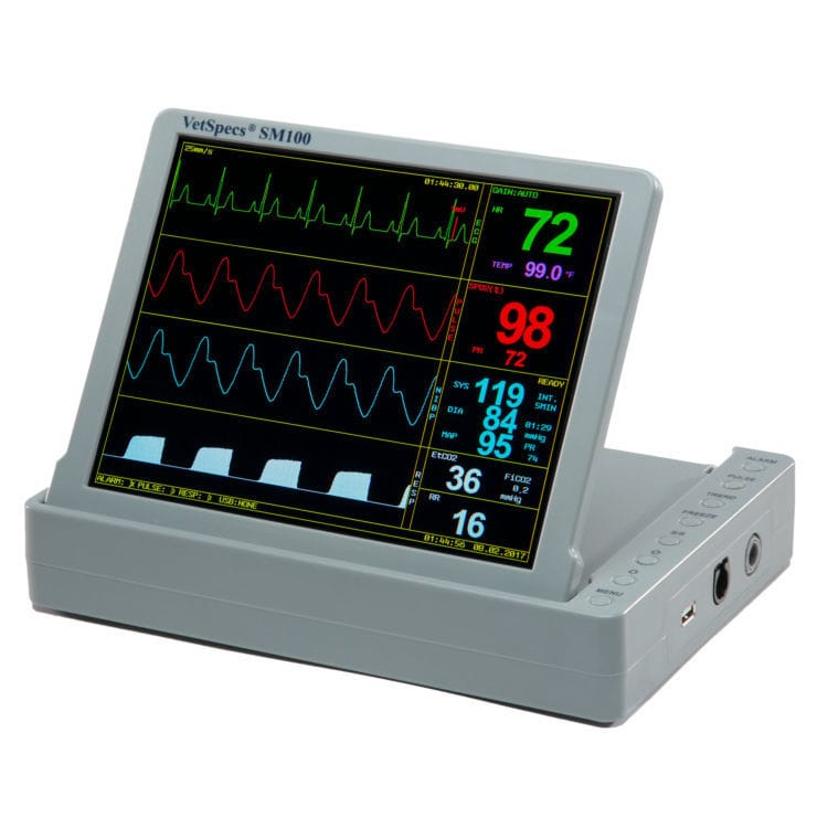 Hand-held patient monitor - VetSpecs® SM100 - VetSpecs - ECG ...