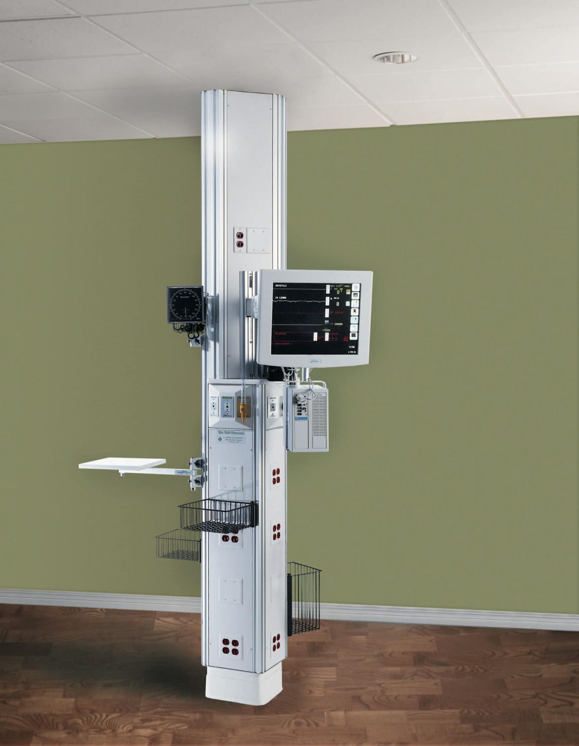 Supply column - MINI - Modular Services Company - ceiling-mounted ...