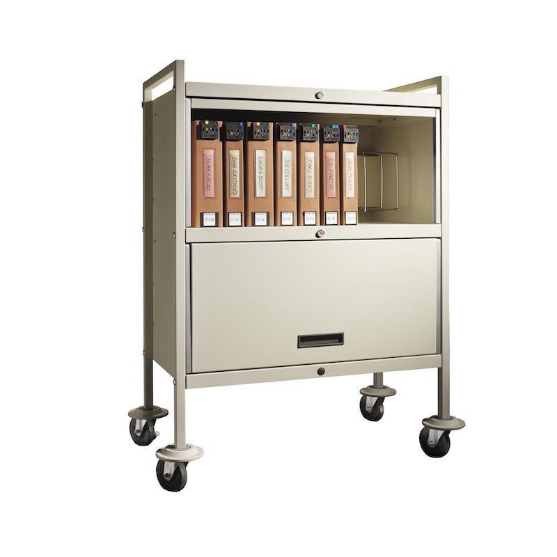 Medical record trolley - PrivacyLine™ - Carstens - transfer / storage ...