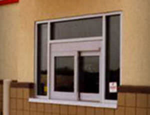 Laboratory window / hospital / sliding / automatic - 8300 - Horton Doors