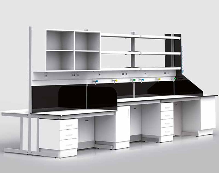 Laboratory bench with sink - L1 - Industrial Laborum Iberica - modular