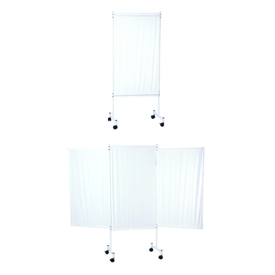 Hospital privacy screen on casters - PDG - Meden-Inmed - 1-panel