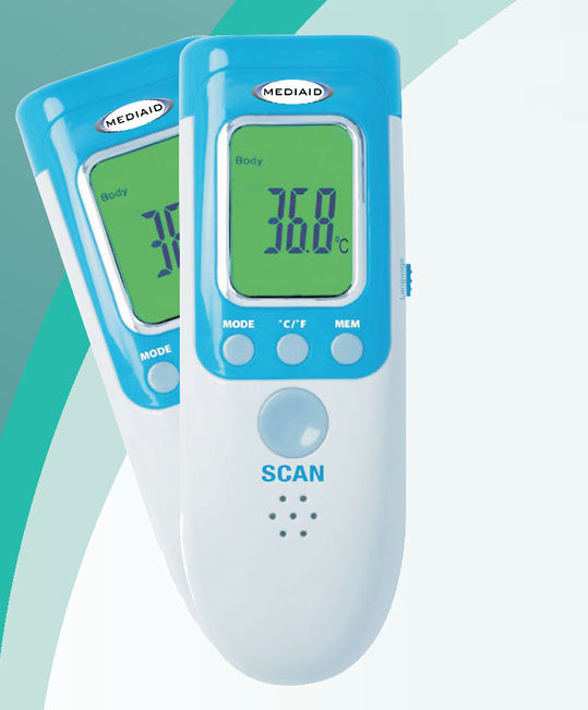 Fever thermometer - THM010-HT001 - Mediaid Inc. - infrared / non-contact