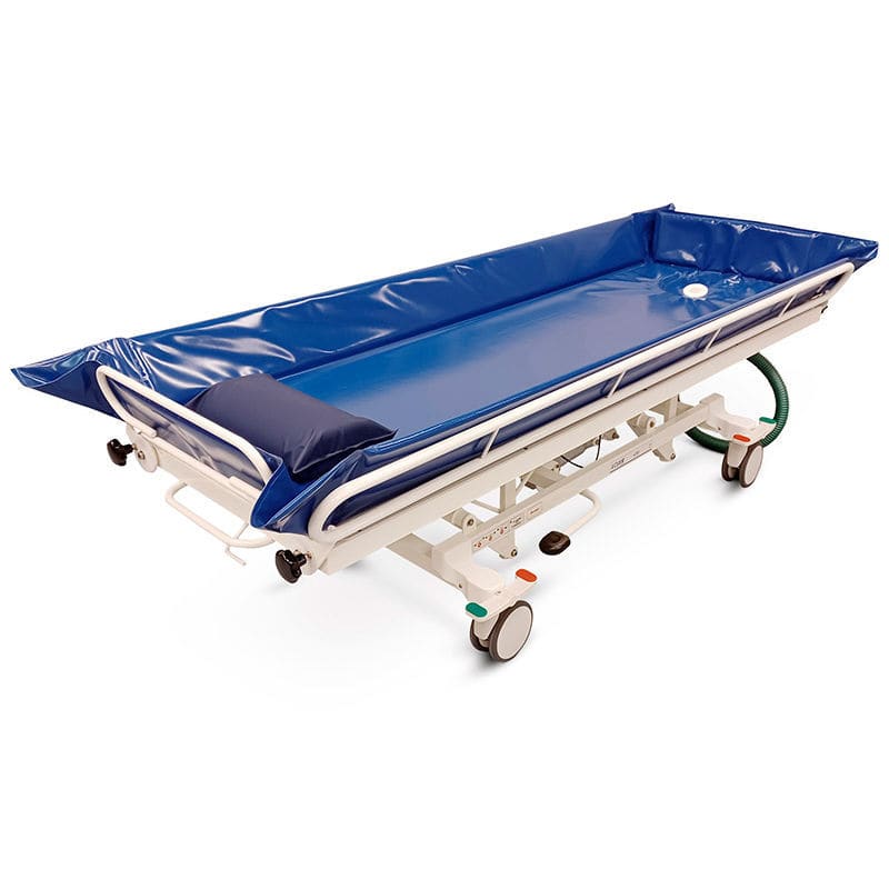 Height-adjustable shower trolley - 4310 - Lojer - hydraulic
