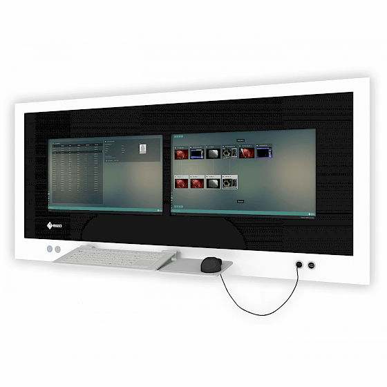 Surgery computer workstation - CuratOR® SP2-24-24 - EIZO GmbH - wall ...