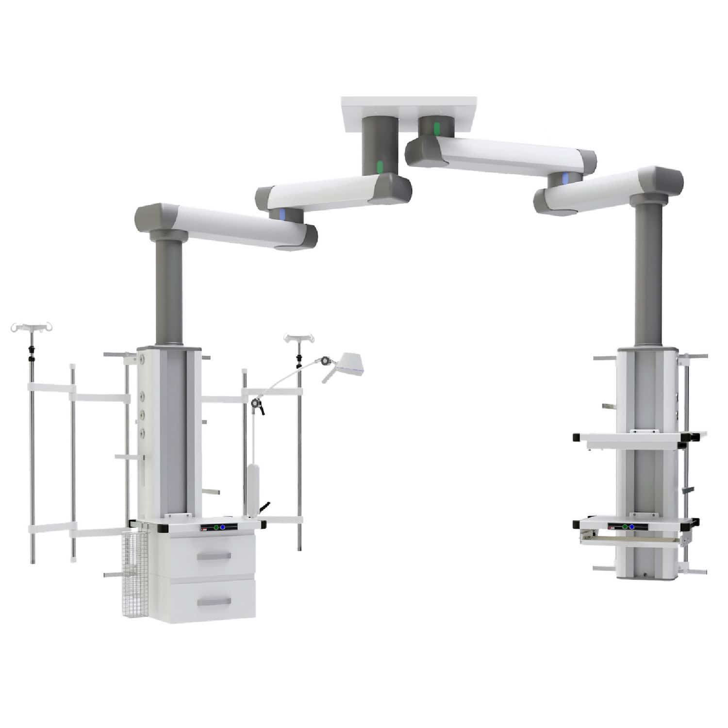 Ceiling-mounted medical pendant - LISSA tandem - Sostel - intensive ...