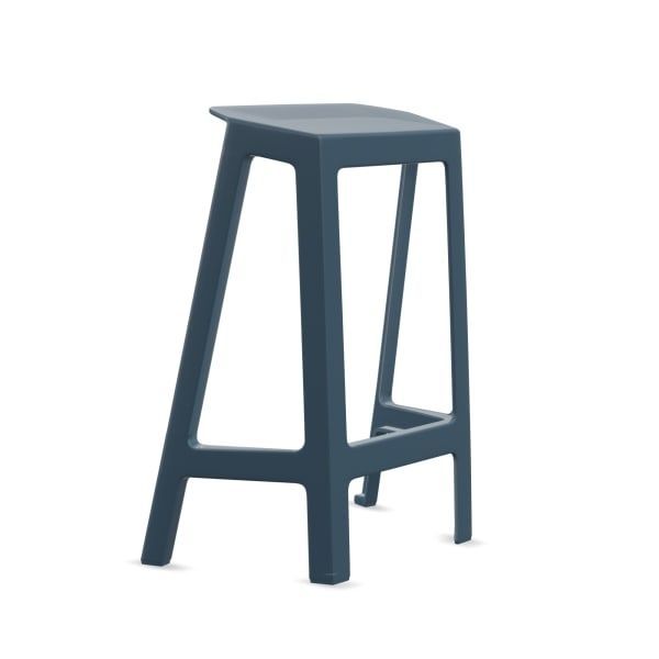 Healthcare facility stool - Flex Perch - Nurture - Steelcase - blue