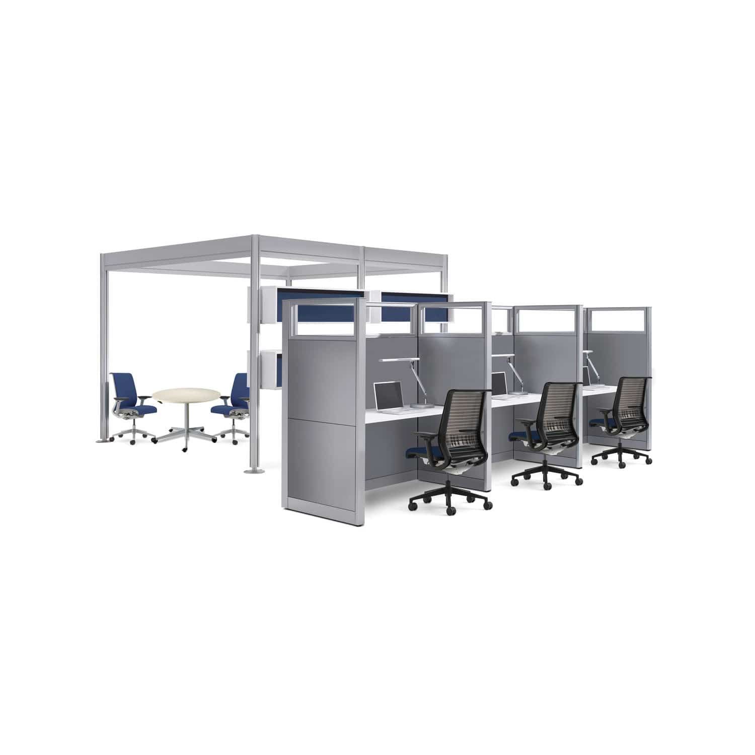 Rectangular desk - Answer Beam - Nurture - Steelcase - workstation ...