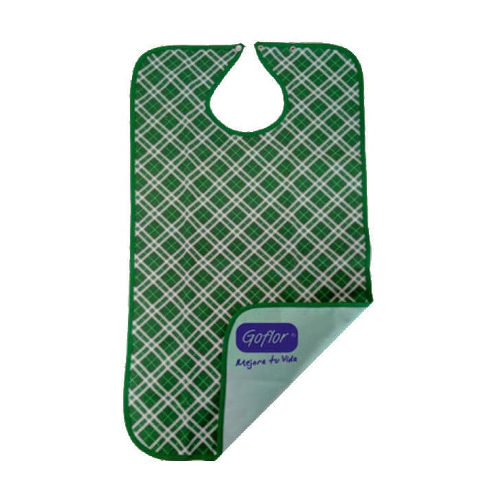 Reusable medical bib - LUXE - Goflor® - adult / green