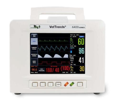 Portable multi-parameter monitor - Vet Trends® 6400 - SystemVET - ECG ...