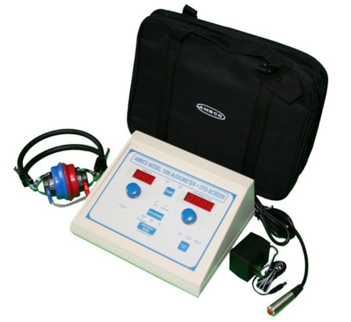 Screening audiometer - 1000 + OTO - Ambco Audiometers - for adult ...