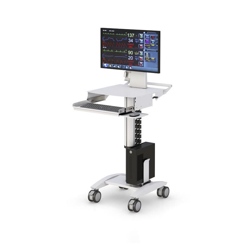 Battery-powered computer cart - 772730 - AFC Industries - height-adjustable