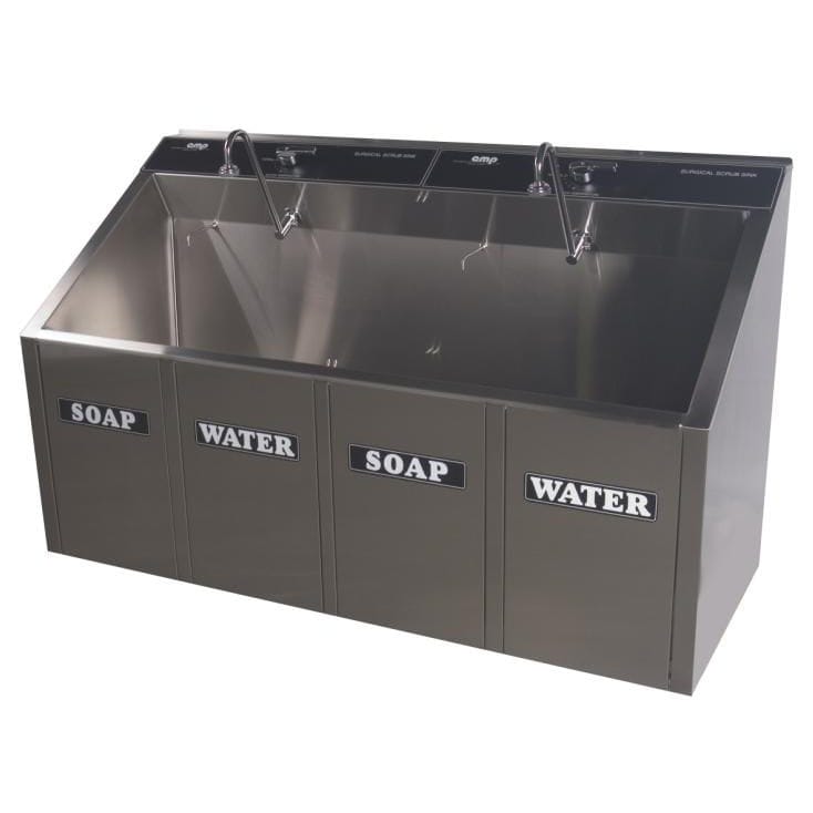 2-bay surgical sink - 1-32AS - Continental Metal Products - stainless ...