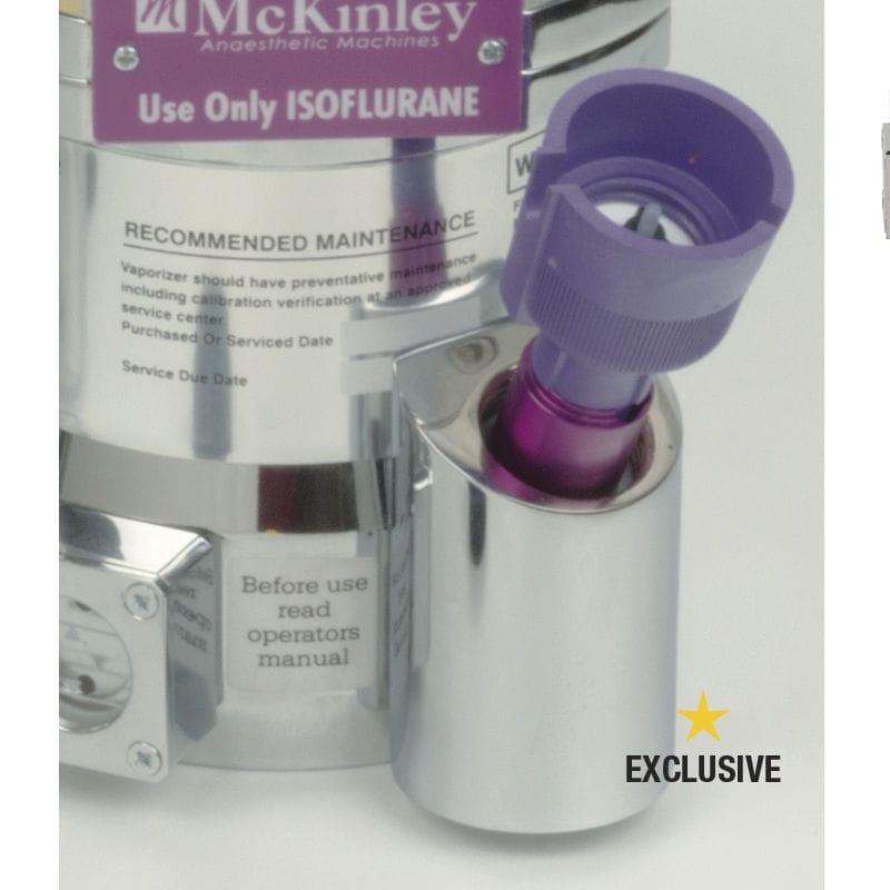 Veterinary anesthesia evaporator - Mckinley - Everest Tecnovet - isoflurane