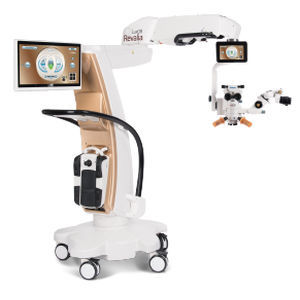 Ophthalmic surgery microscope - LuxOR® Revalia™ - Alcon - on casters