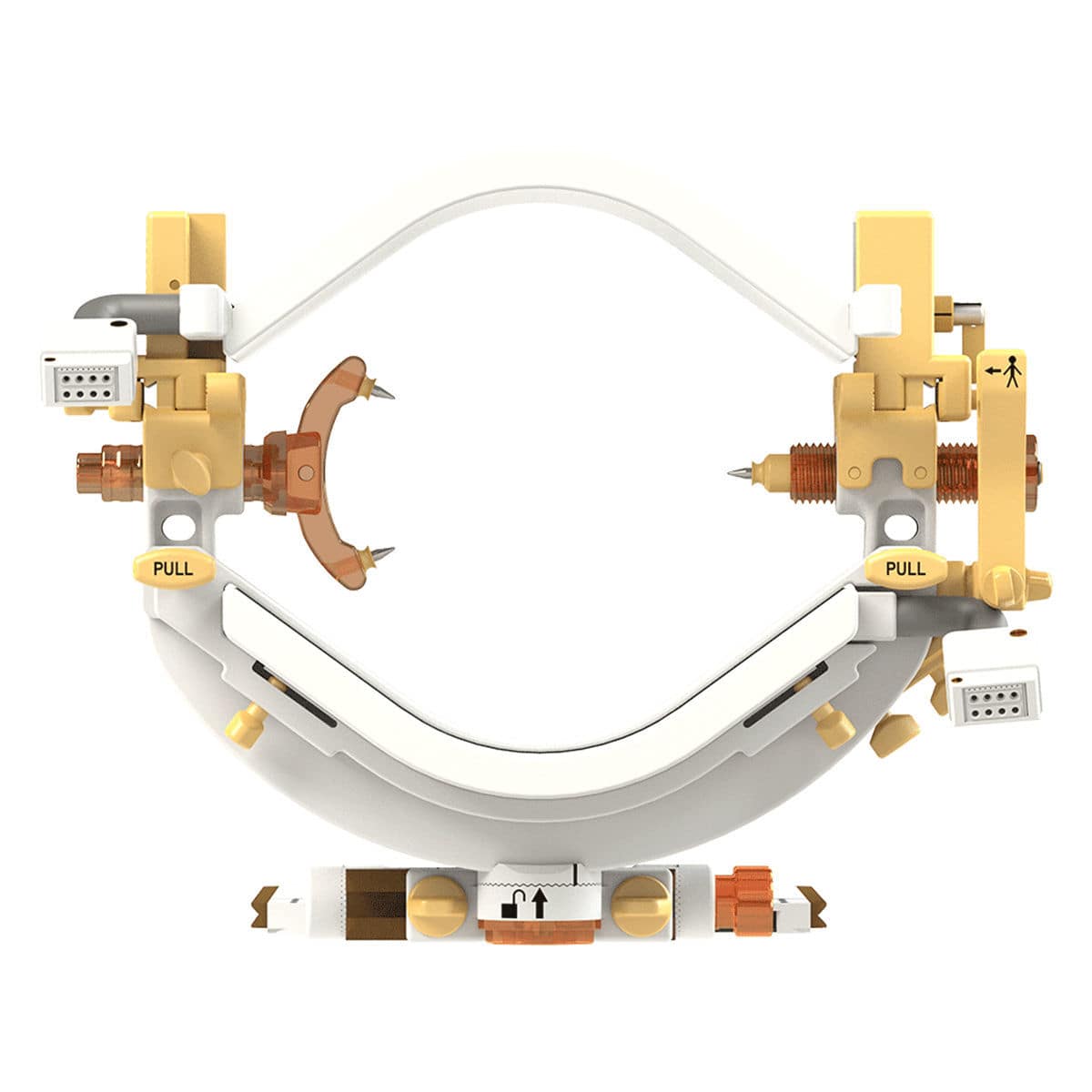 Neurosurgery skull clamp - LUCY - NORAS MRI products - craniotomy