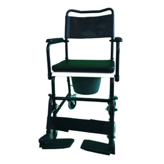 Commode chair with armrests - Romed Holland - with bucket / on casters ...