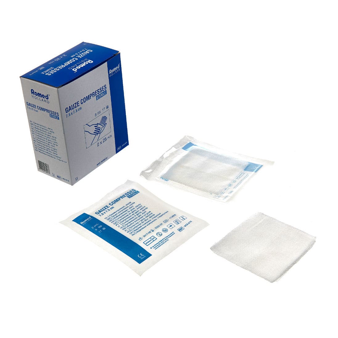 Sterile gauze compress - GCS-075 - Romed Holland