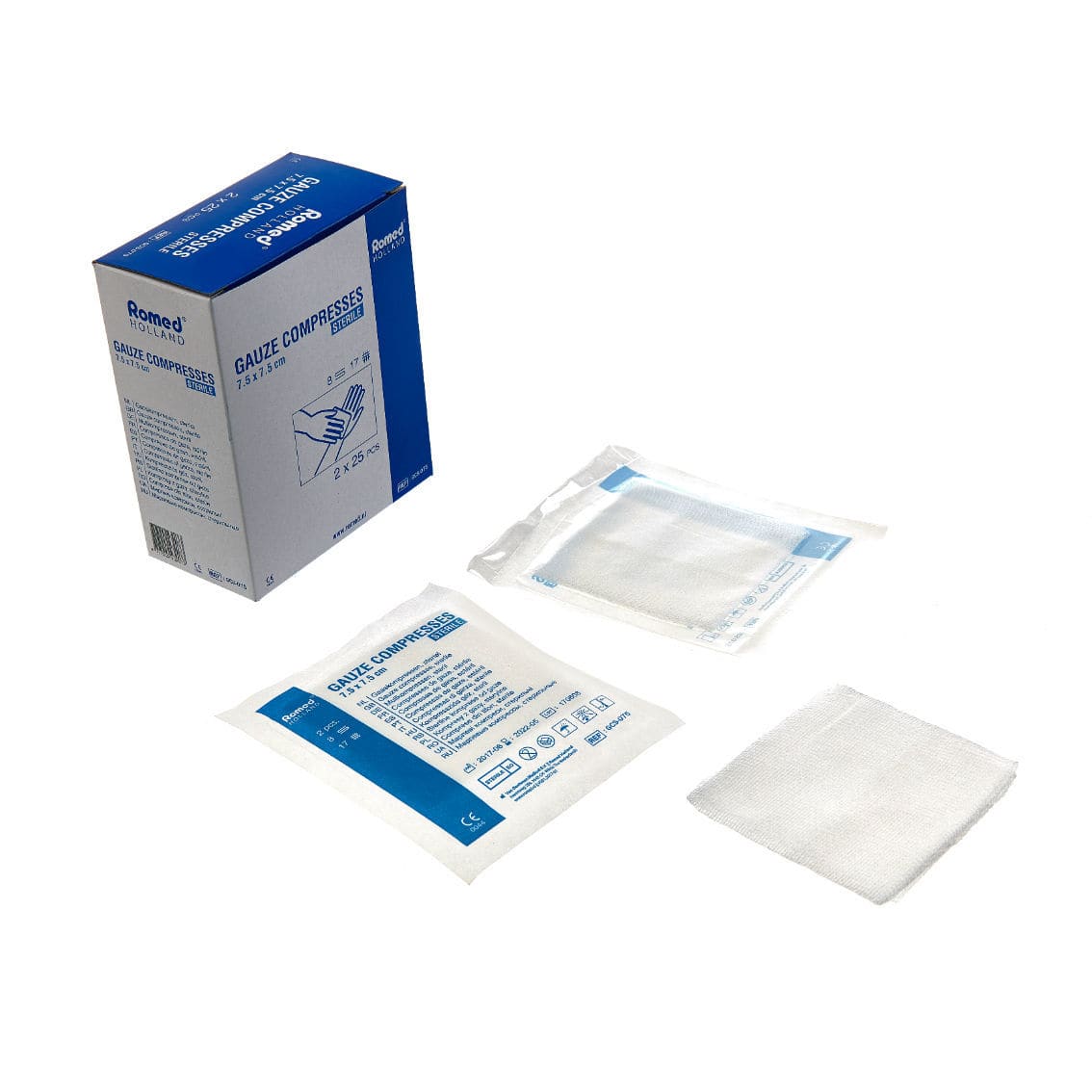 Sterile gauze compress - GCS-100 - Romed Holland