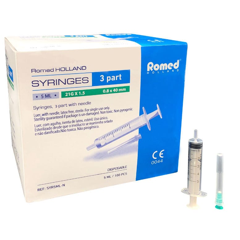 2 ml syringe - SYR2ML-N - Romed Holland - sterile