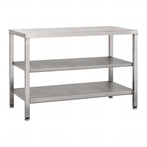 Work table - RTSSU Series - TEKNOMEK - rectangular / fixed / stainless ...