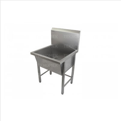 Laboratory sink - WUT166 Series - TEKNOMEK - 1-station / stainless ...