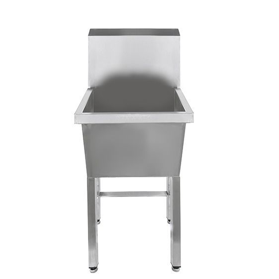 Laboratory sink - WUT1 series - TEKNOMEK - 1-station / stainless steel ...