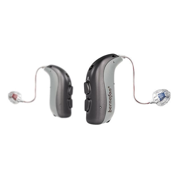 Mini RIC hearing aid - Alpha - bernafon - bluetooth® / telecoil / beige