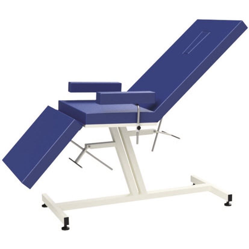 Manual examination table - 4005.100 - KIS Produkt - with adjustable ...