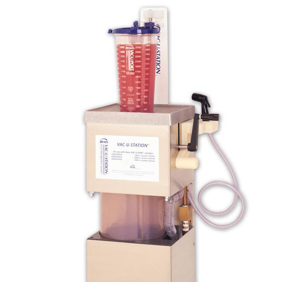 Medical waste treatment system - VAC2000ecures canister - BEMIS Health Care