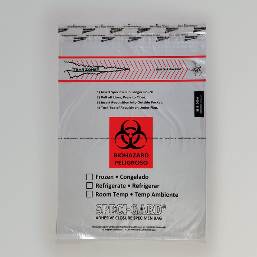Hazardous materials packaging pouch - 18729 - Health Care Logistics ...