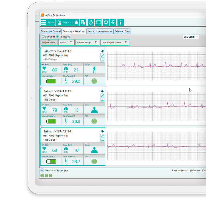 Data analysis software - Equivital - monitoring / training / vital sign ...