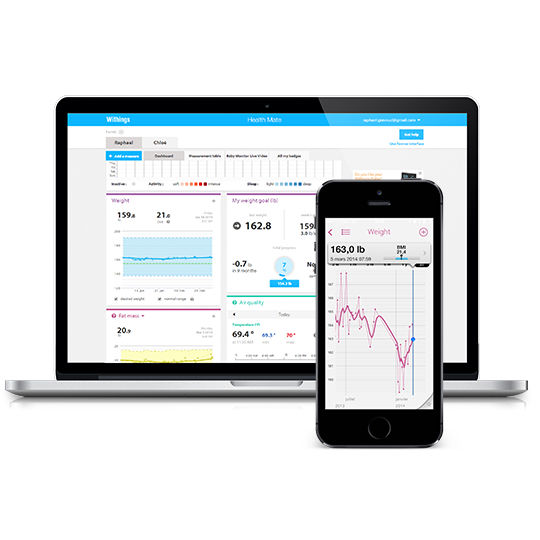 Health telemonitoring iOS application - Health Mate - Withings ...