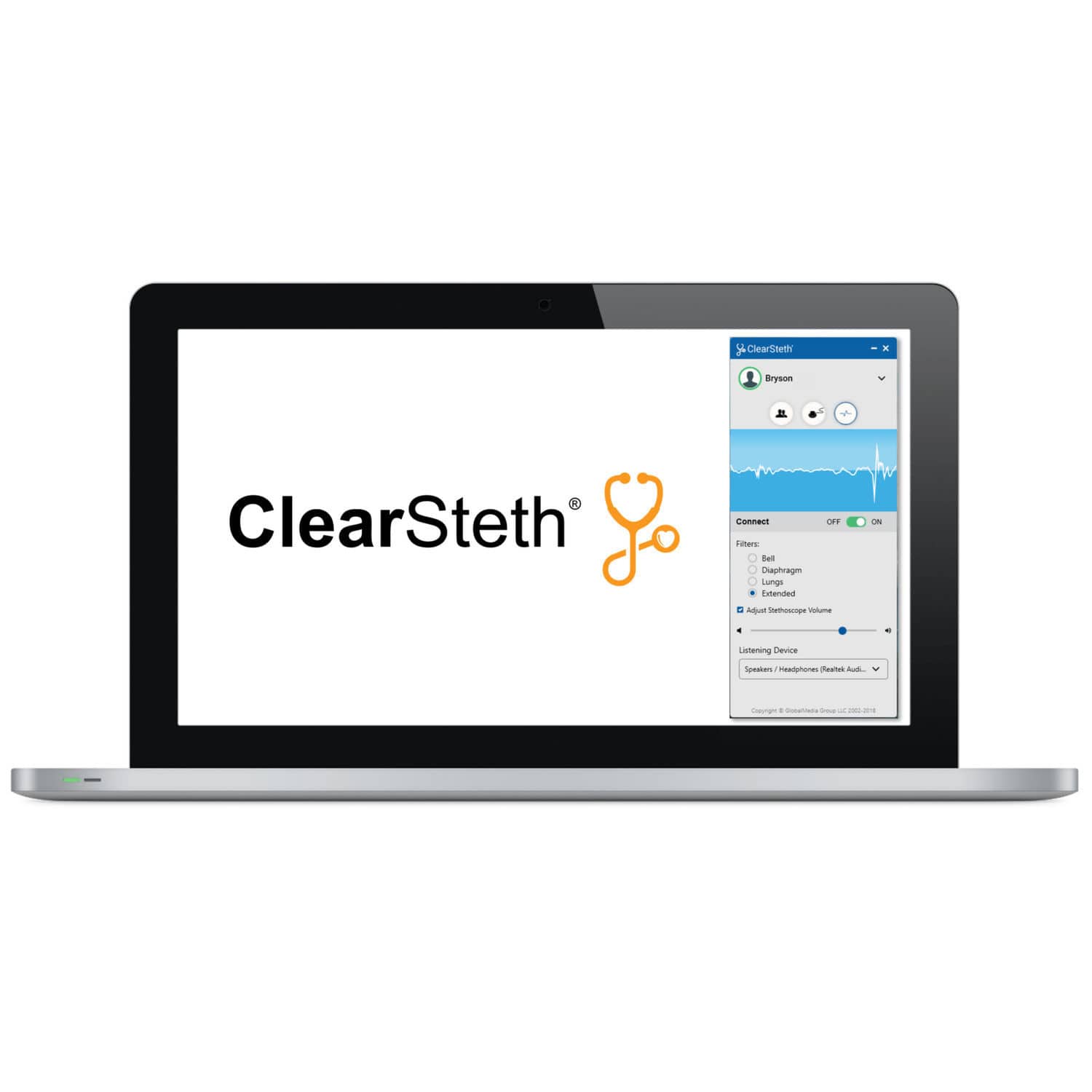 Teleconsultation stethoscope - ClearSteth® - GlobalMed - electronic