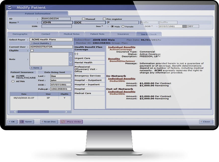 Management RIS - INFINITT North America - reporting / billing / monitoring