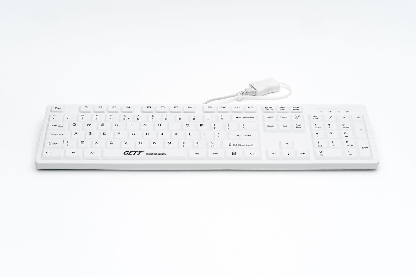 Medical keyboard with numeric keypad - CleanType® Easy Protect - GETT ...