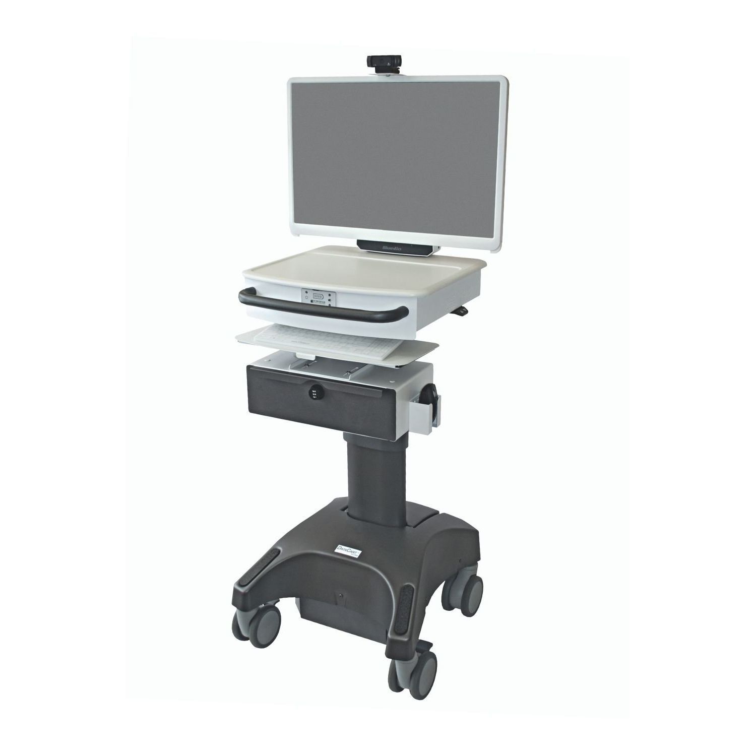 Medical computing cart - DCT-6LiA-LCD - Lund Industries - for laptop ...