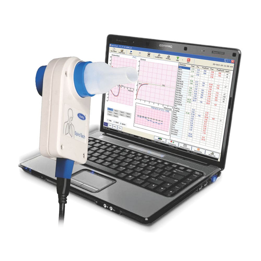 Computer-based spirometer - SpiroTech - Clarity Medical - hand-held ...