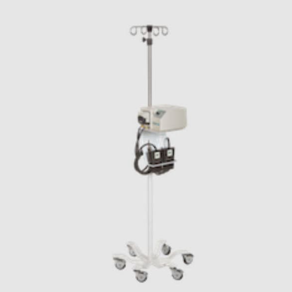 IV pole on casters - IVPOLE - HK Surgical - 4-hook