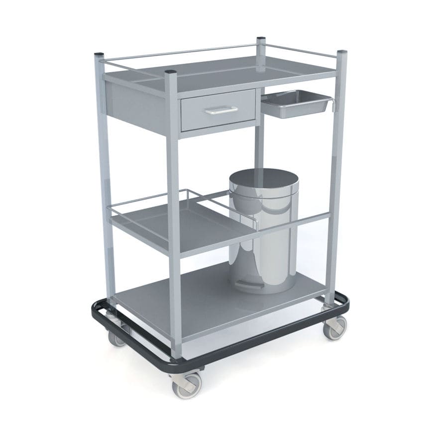 Medical trolley - 10.CR.1515 - JMS Healthcare Furniture - for general ...