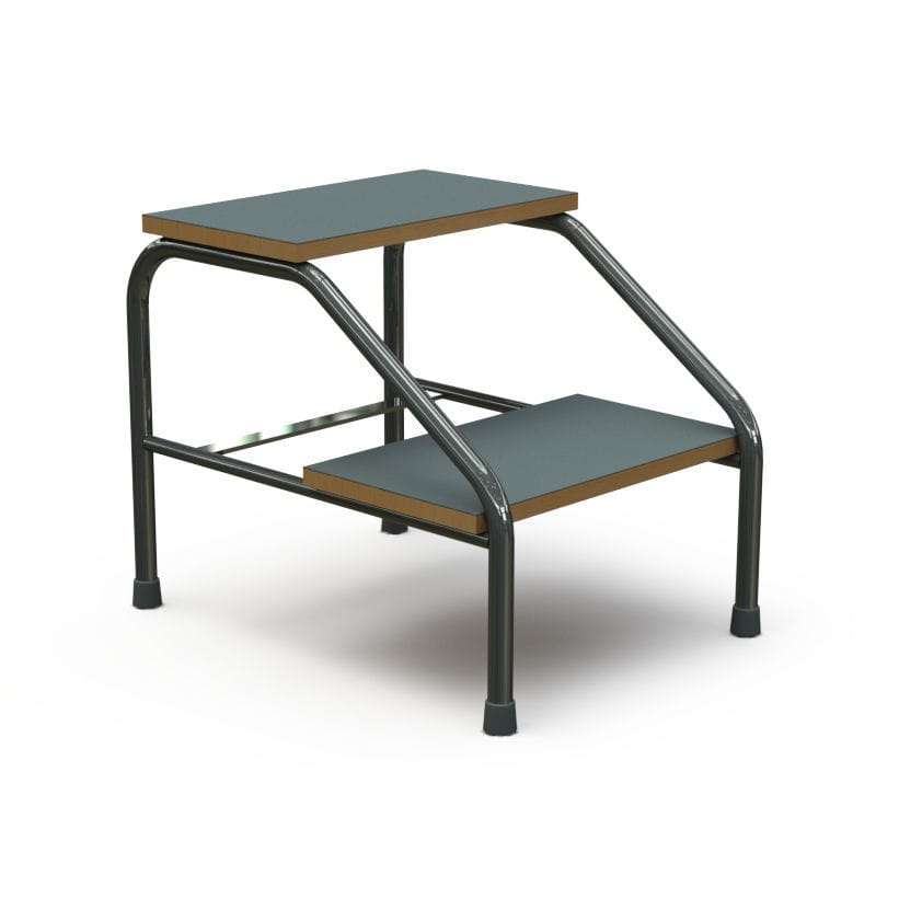 2-step step stool - 10.AD.1430 - JMS Healthcare Furniture - non-slip