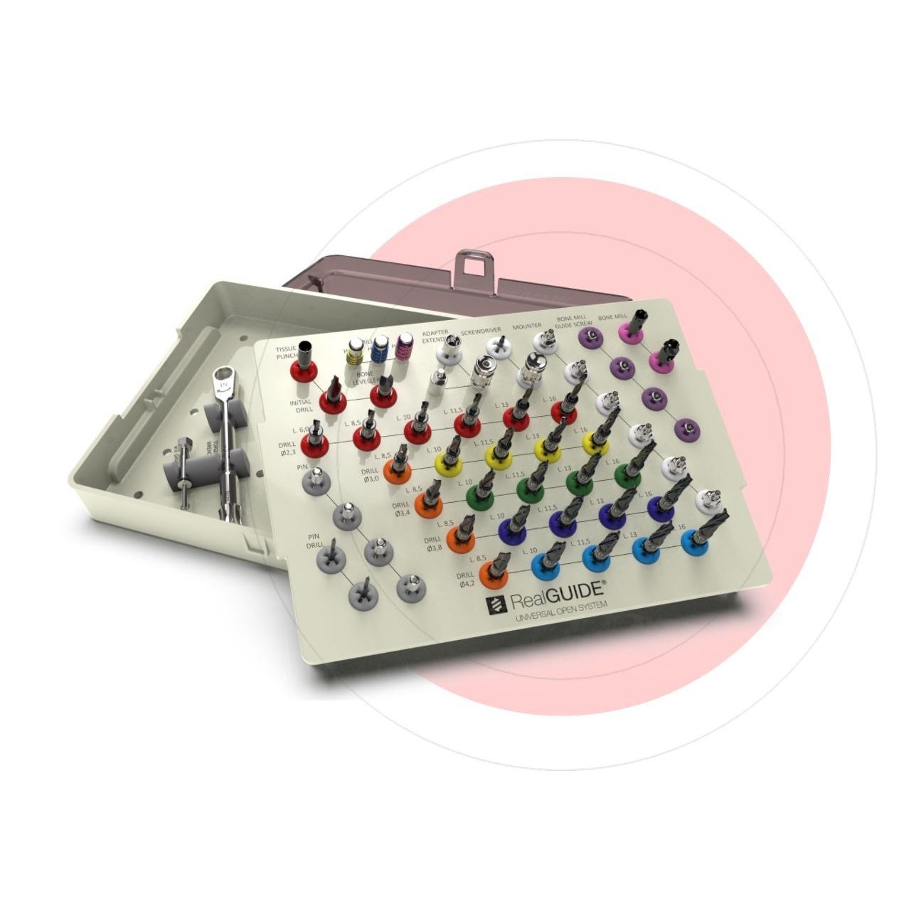 Dental implant surgery instrument kit - 3DIEMME