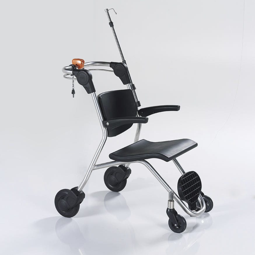 Patient transfer chair on casters - 6WHL05 - PediaPals - folding ...