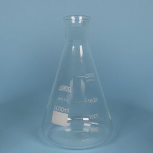 Laboratory flask - CDB018 - Auxilab S.L. - glass / graduated / Erlenmeyer