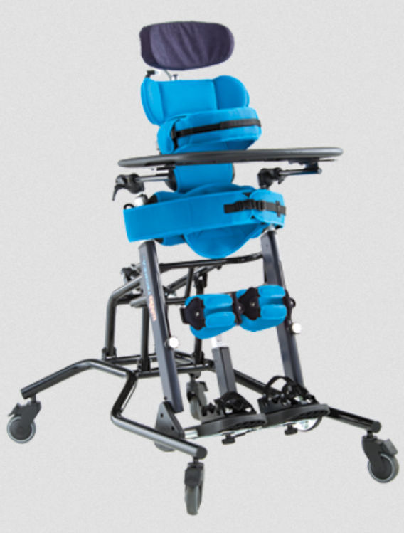 Pediatric standing frame - Mygo - Leckey - on casters